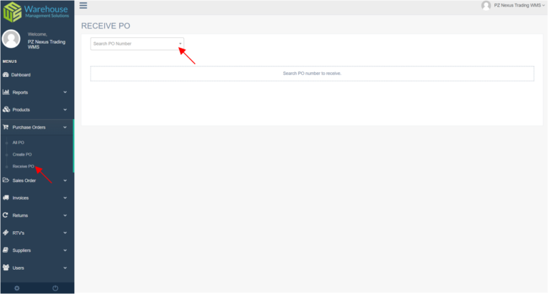 How to receive Purchase Orders - Warehouse Management System